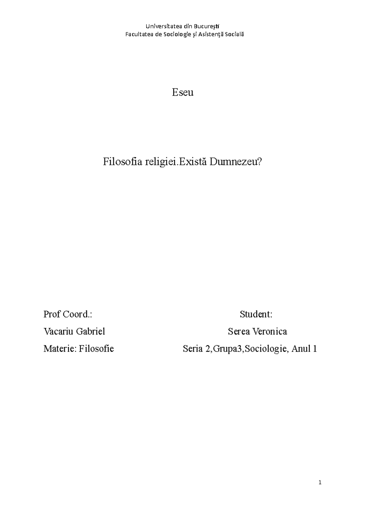 EseuFilosofieSociologie - Universitatea din București Facultatea de ...