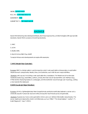 Assignment-01 - CF-II Assignment- Write precise, understandable and clearly explained ...