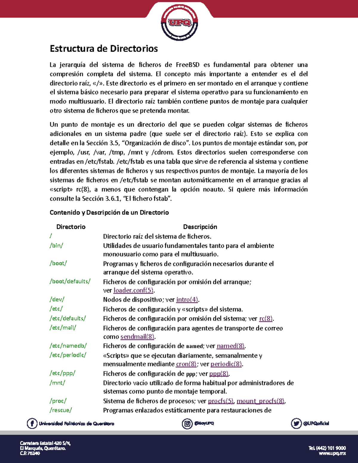 Estructura de Directorios - El concepto más importante a entender es el ...