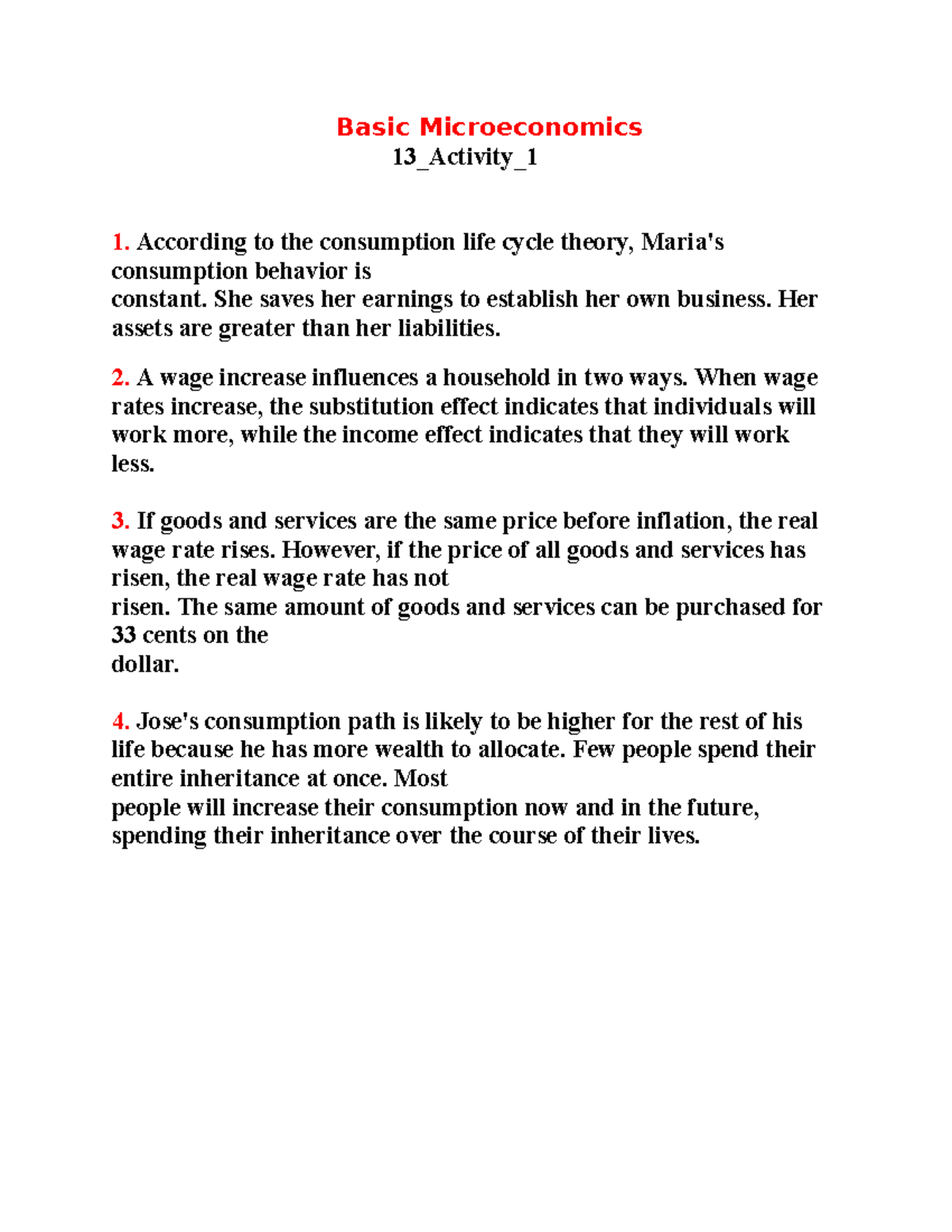 Basic Microeconomics 13 activity 1 - Basic Microeconomics 13_Activity ...