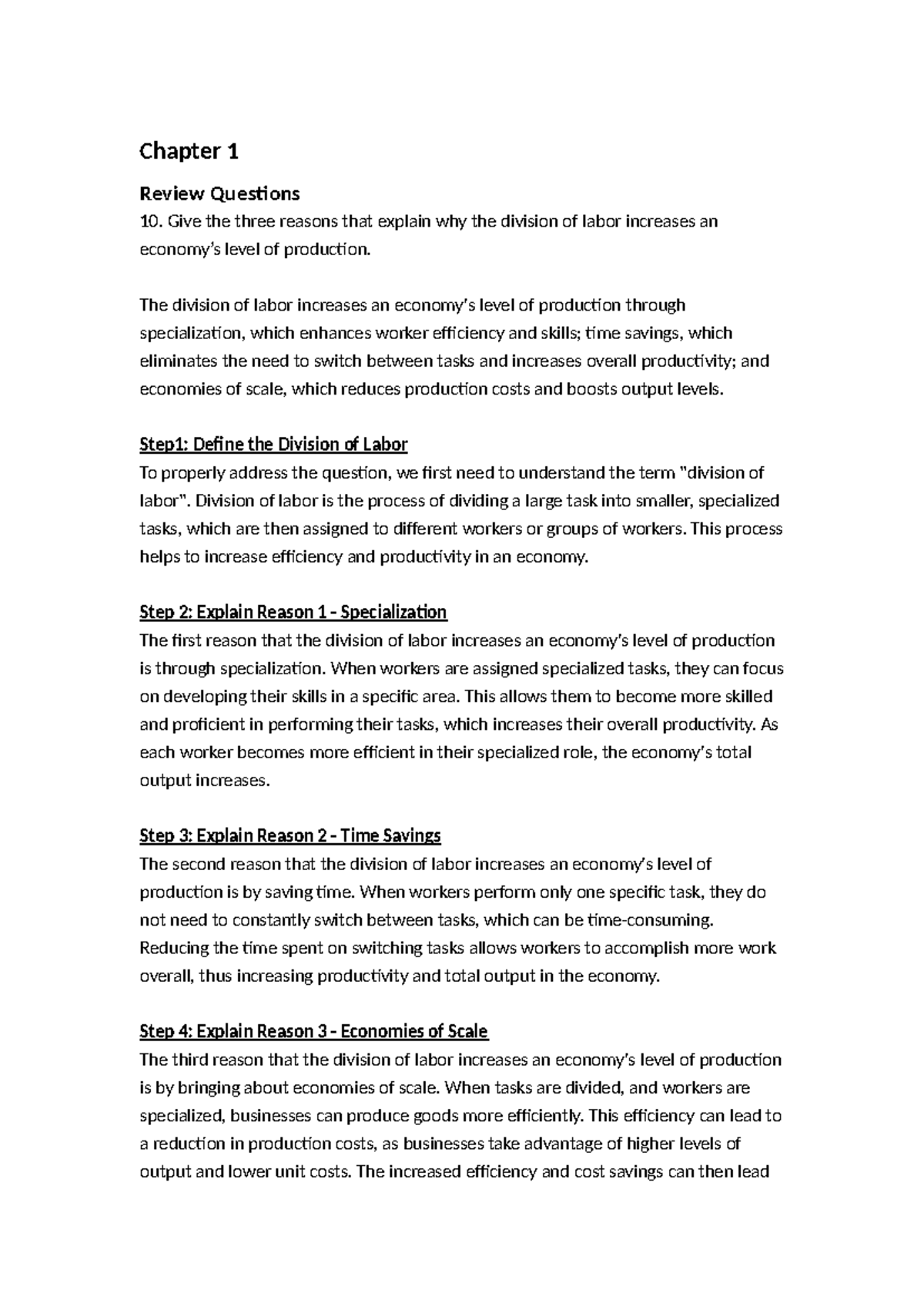 Principles of Economics 2e (956 sol - Chapter 1 Review Questions Give ...