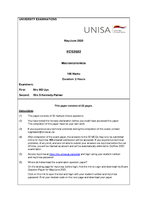 ECS2602 Study Notes - Empowerment for Sustainability (ECS 53506 - ECS ...