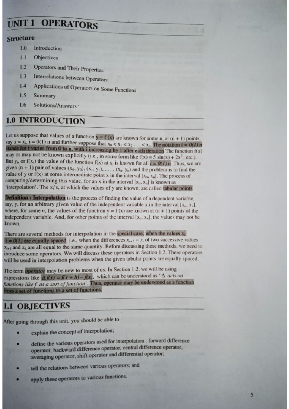 Operators - Computer Oriented Numerical Techniques - Studocu