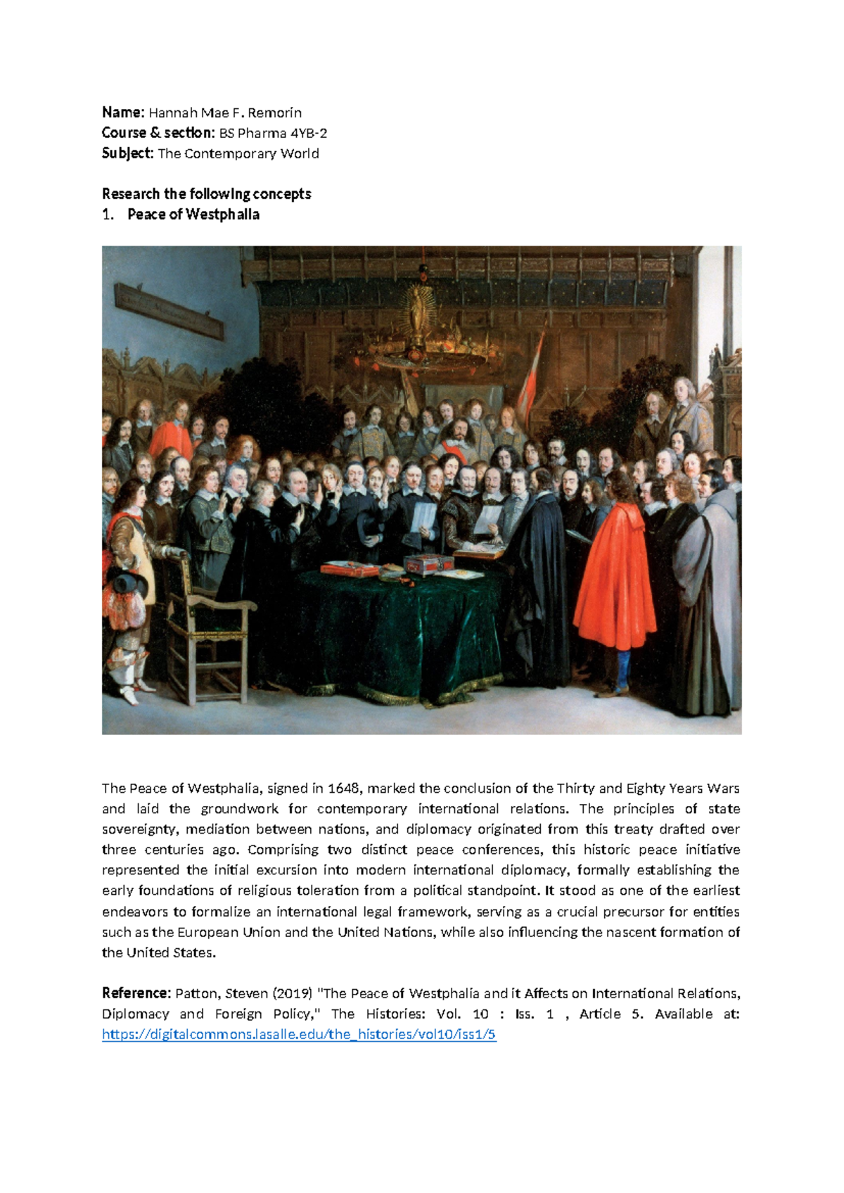 tcwd activity 3 - Name: Hannah Mae F. Remorin Course & section: BS ...