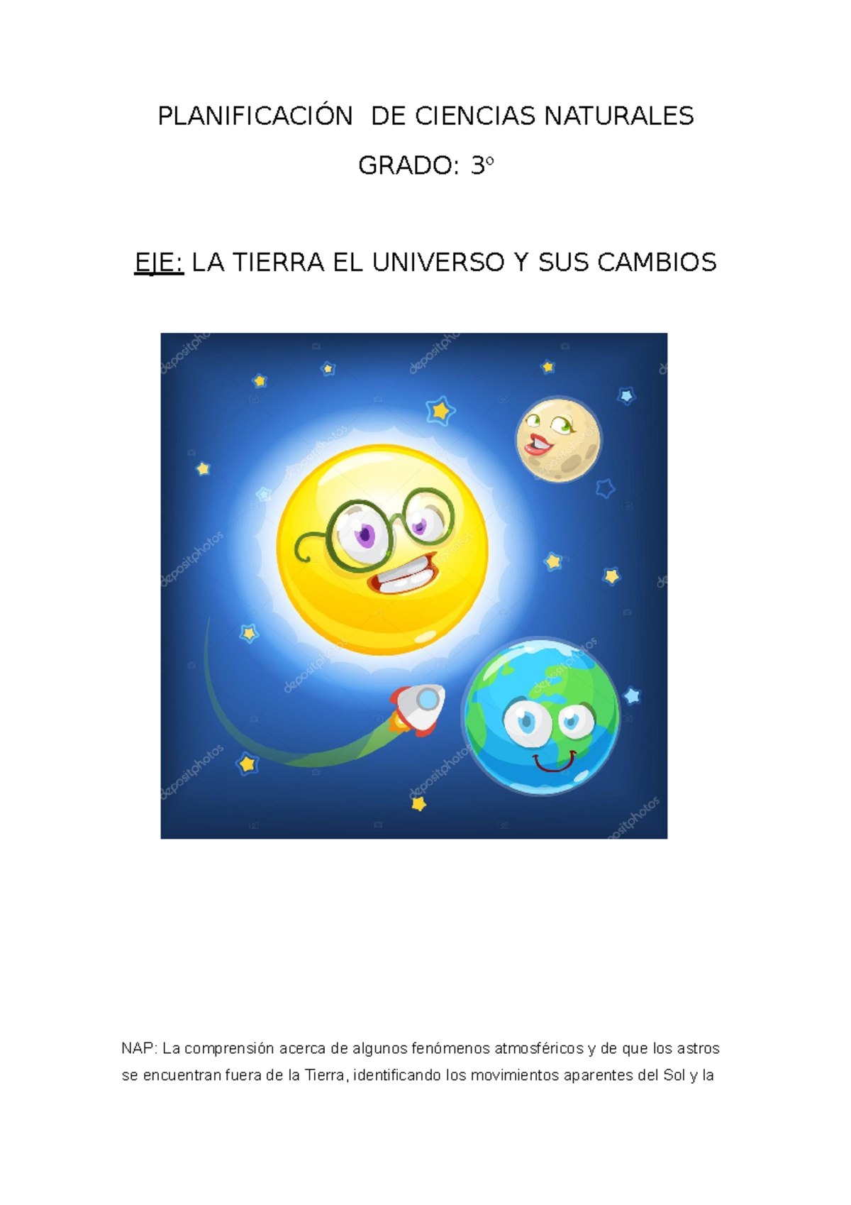 Planificacion 3ero DE Naturales - PLANIFICACIÓN DE CIENCIAS NATURALES ...