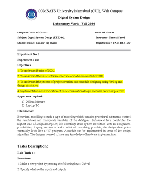 Exercises Solution Chapter 4 - Digital Design With An Introduction to the Verilog HDL – Solution ...