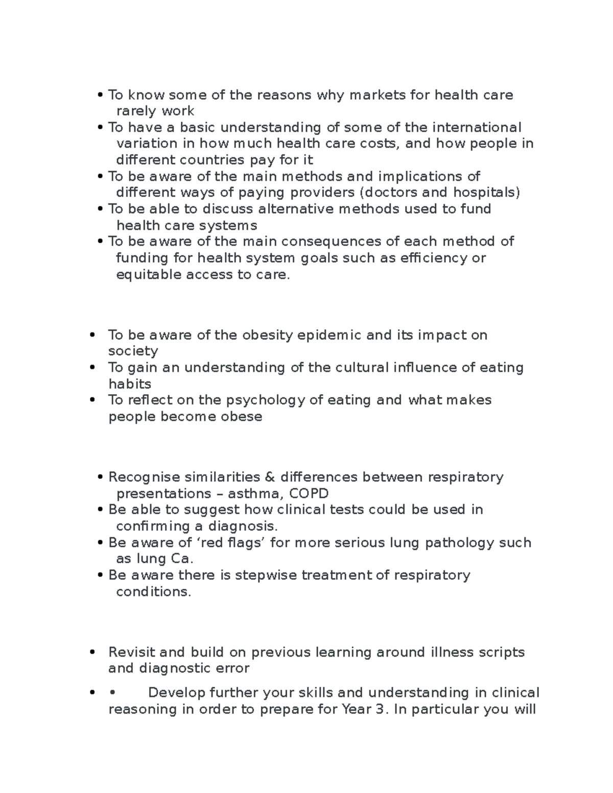 Clew week 2.2 lo - Summary of said topic - To know some of the reasons ...
