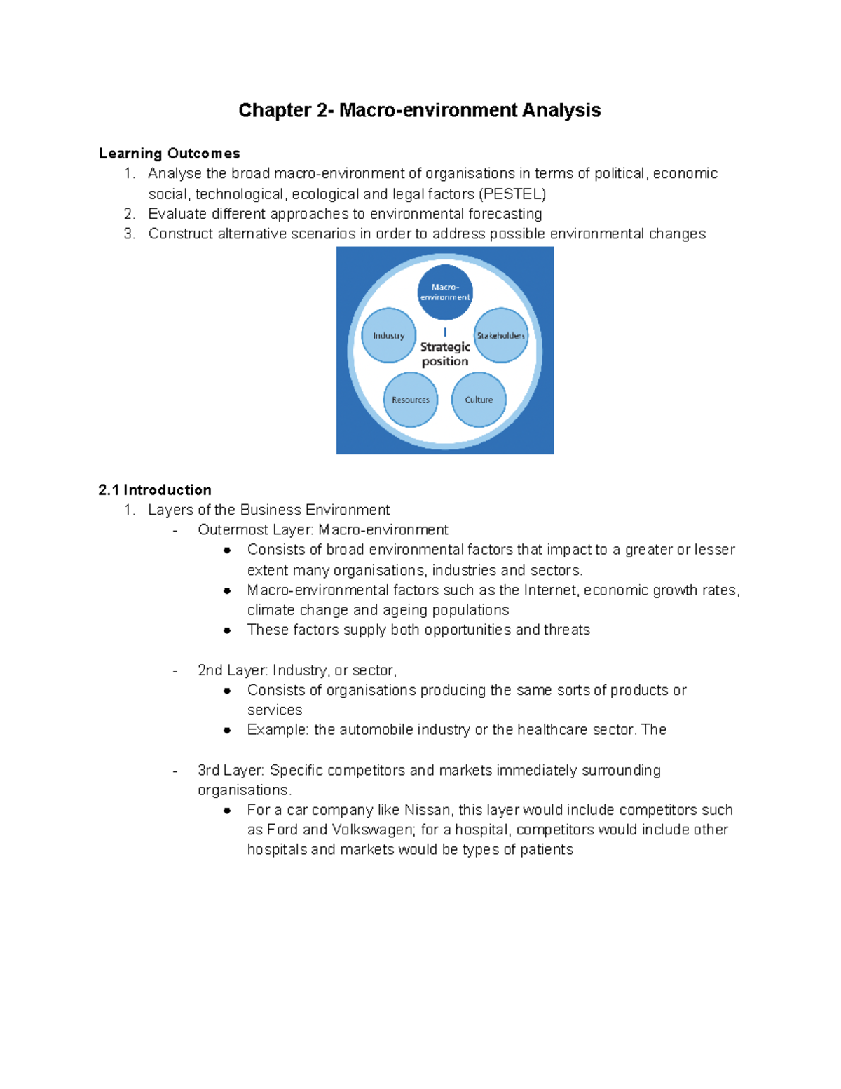 Chapter 2- Macro-environment Analysis - Chapter 2- Macro-environment ...