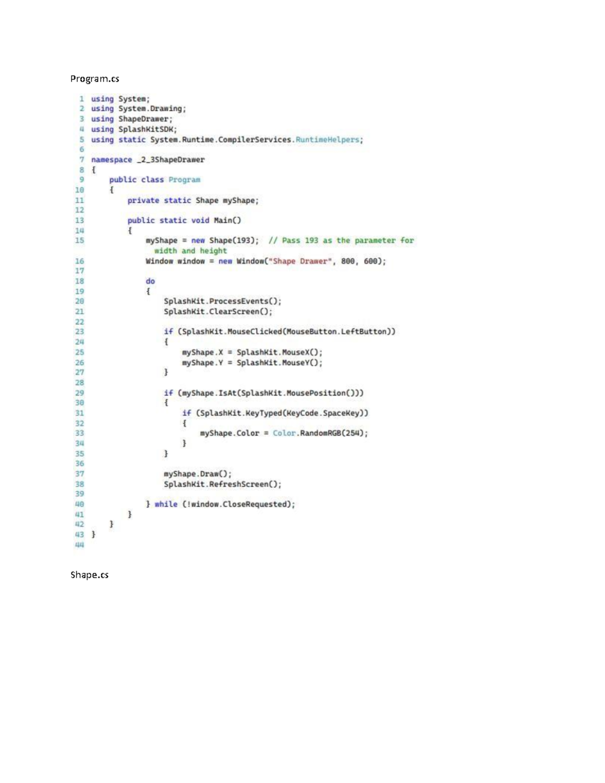 2 - ronaldo - Program 1 using 2 using 3 using 4 using 5 using static ...