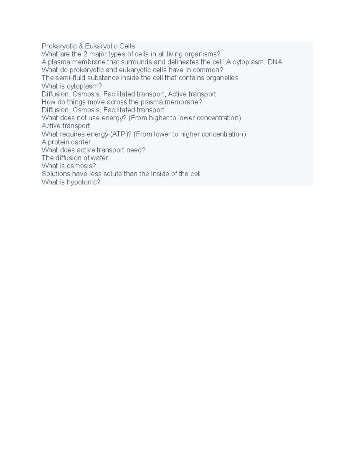 Prokaryotic - hello - Prokaryotic & Eukaryotic Cells What are the 2 ...