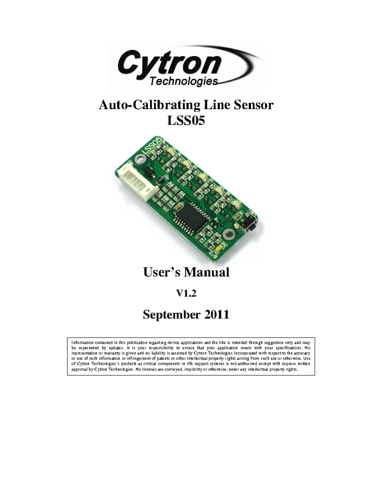 Manual-lss05 to help others - Auto-Calibrating Line Sensor LSS User’s ...