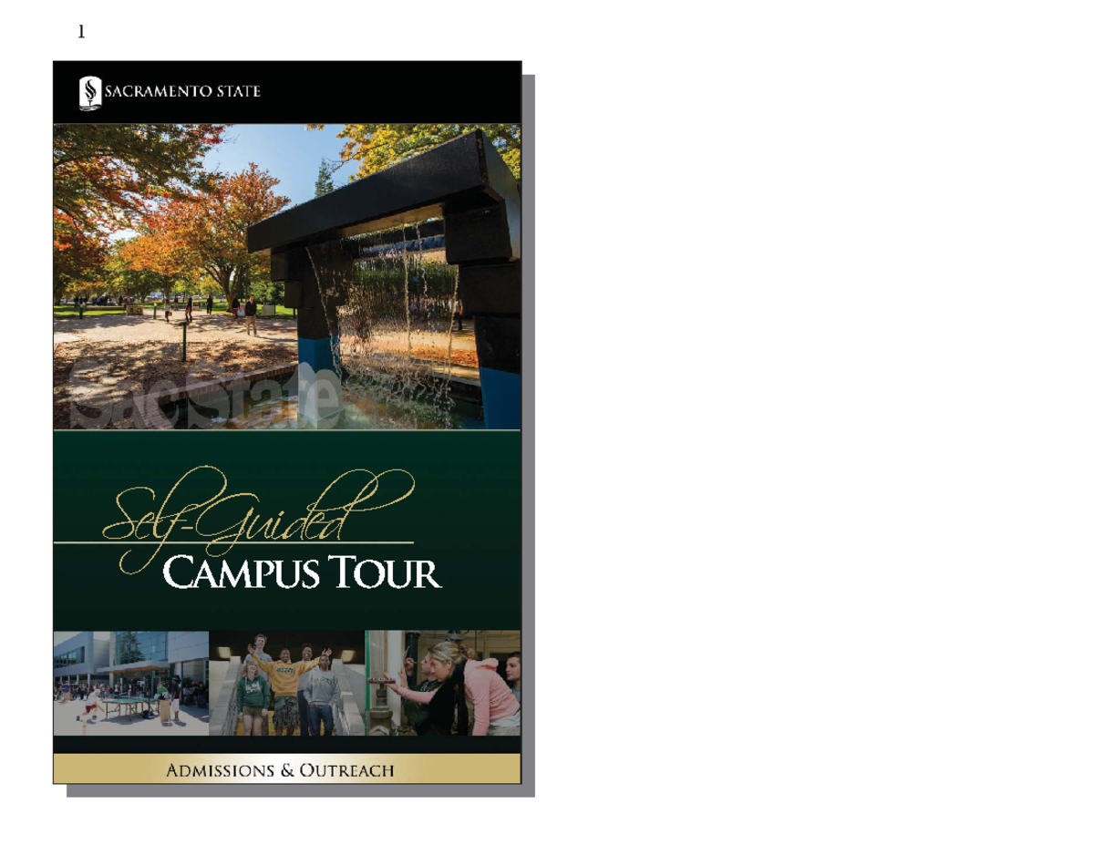 Self guided tour booklet - Self-Guided Campus Tour SSacramentacramentoo ...