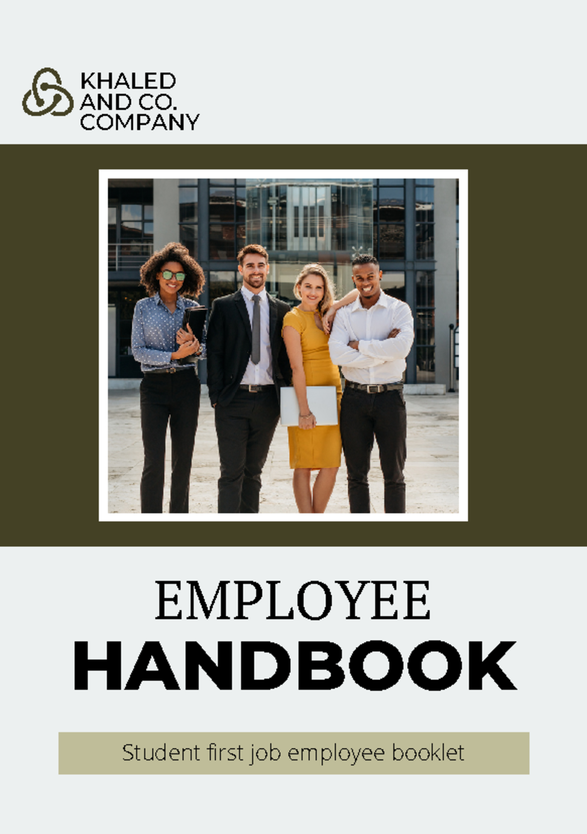 Khaled and co. Company - commerce - Student first job employee booklet ...