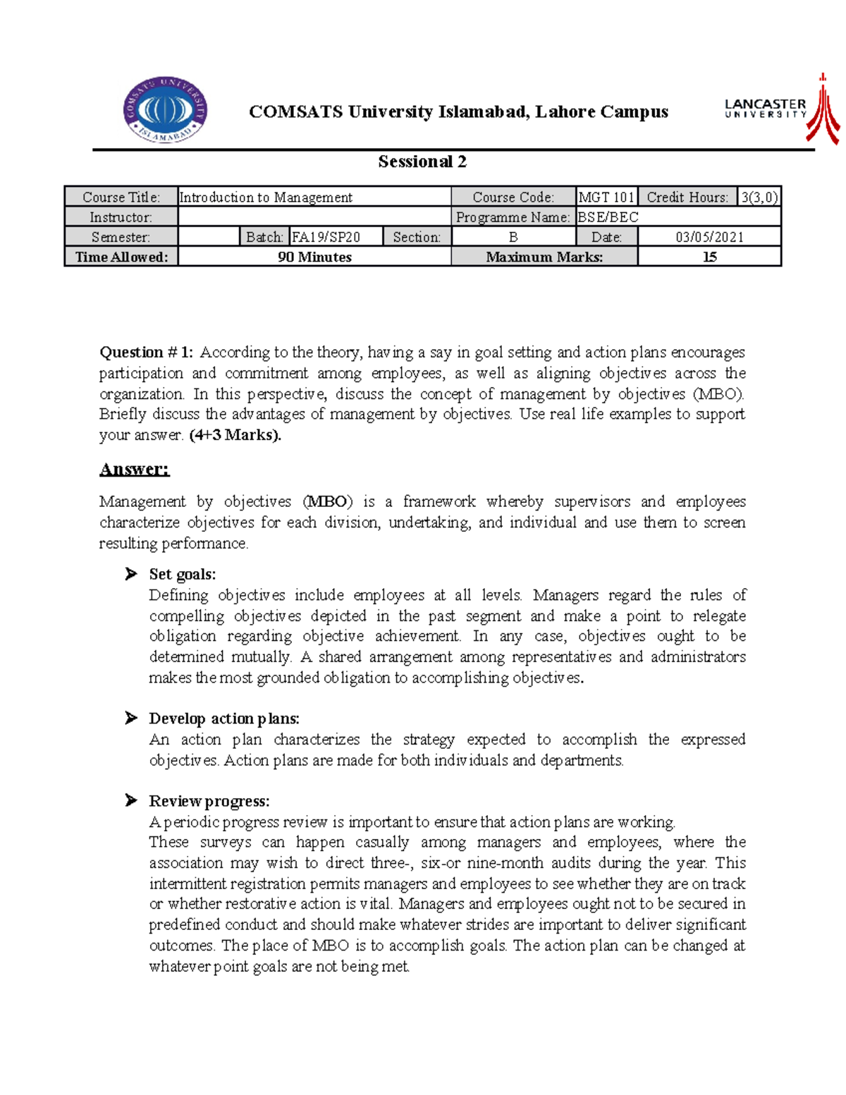 TOTAL DOCUMENT OF ENGINEERING - COMSATS University Islamabad, Lahore ...