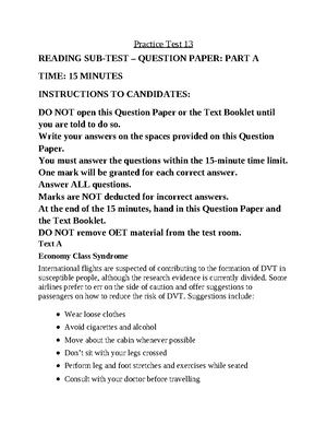 Full Reading Test ABC-3 - Practice Test 9 READING SUB-TEST – QUESTION ...