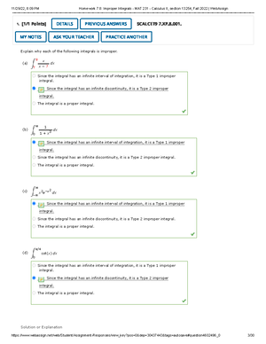 Homework 6.1 Areas - MAT 231 - Calculus II, section 13254, Fall 2022 ...