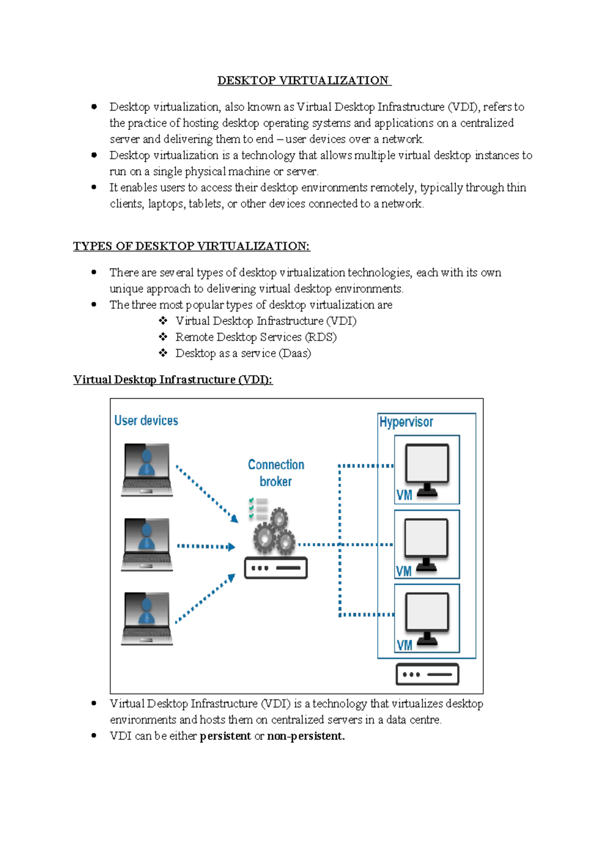Cc desktop virtualization - DESKTOP VIRTUALIZATION Desktop ...