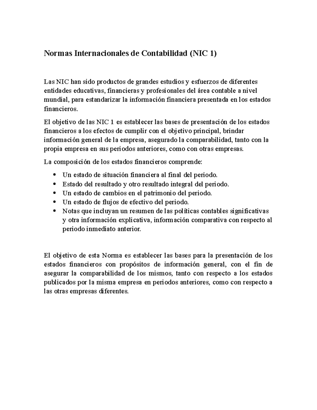 Tarea LAS NIC - Conta - Las NIC y un mapa conceptual - Normas ...