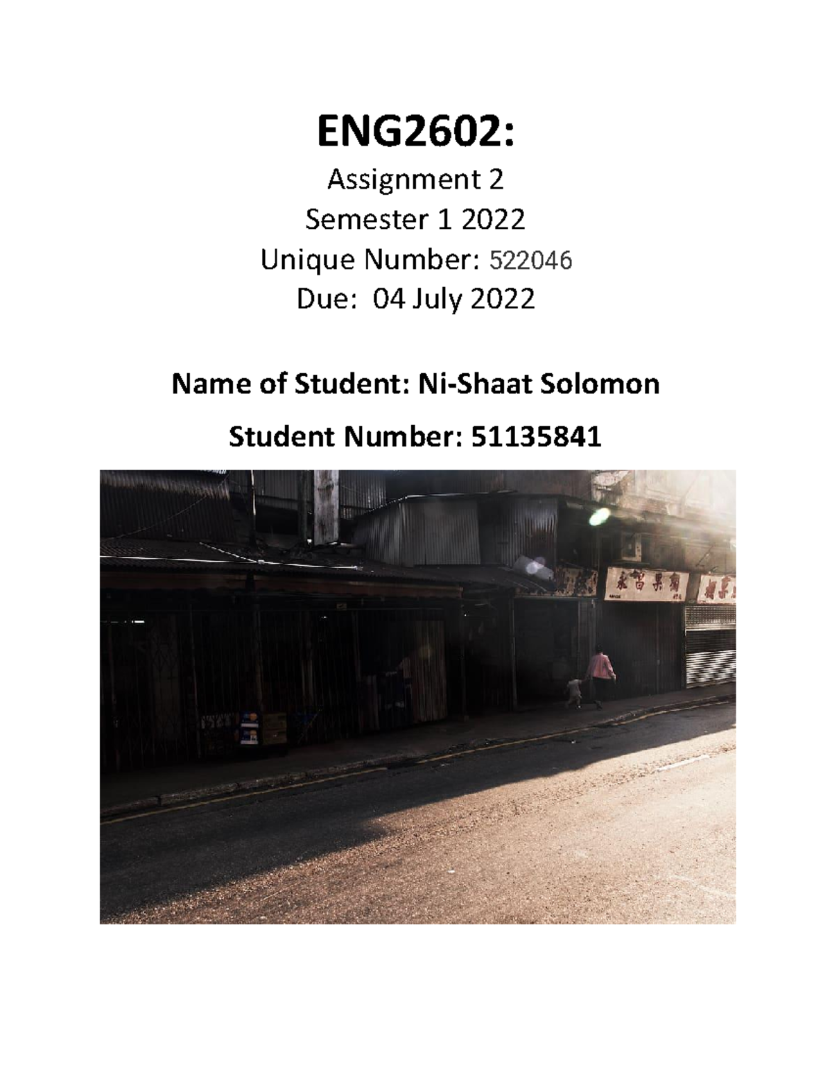 51135841 Assignmnet 2 522046 - ENG2602: Assignment 2 Semester 1 2022 ...