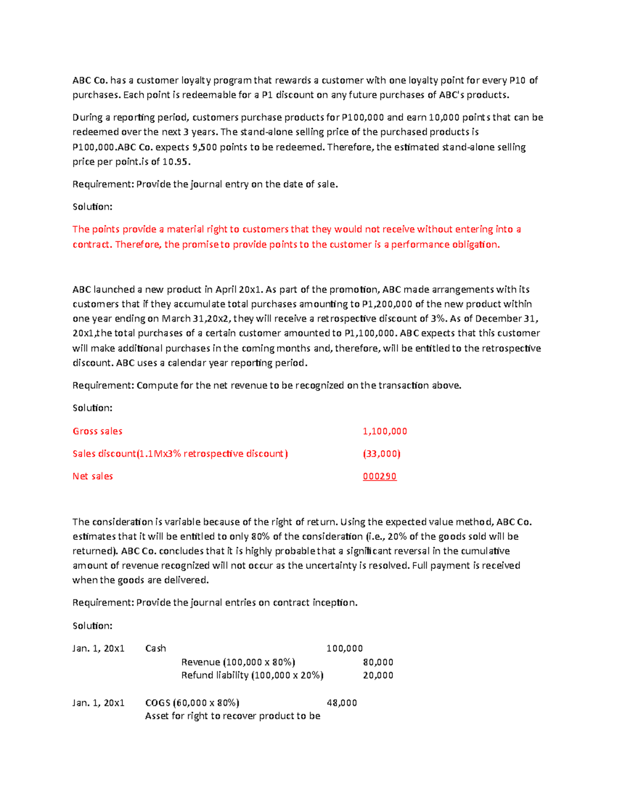 ABC Co1 - practice materials or problems with solutions in Intermediate ...