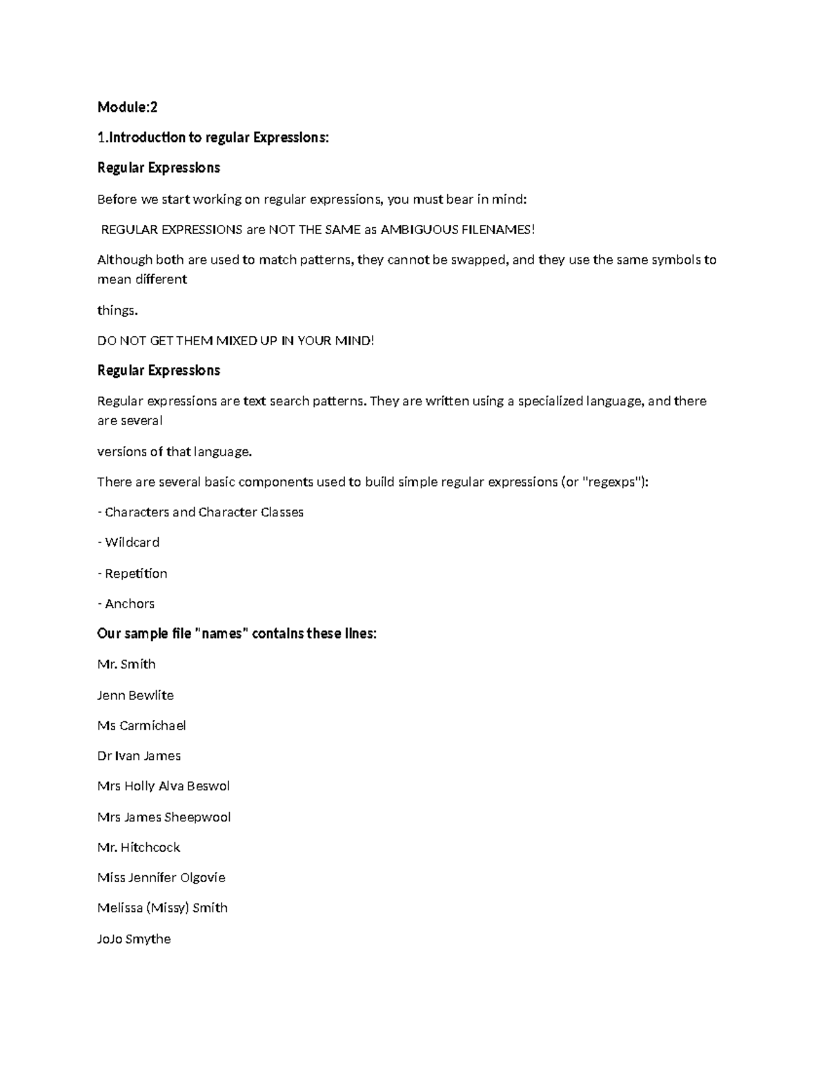 Assignment 3 line to line answers for review exercise as well - Module ...