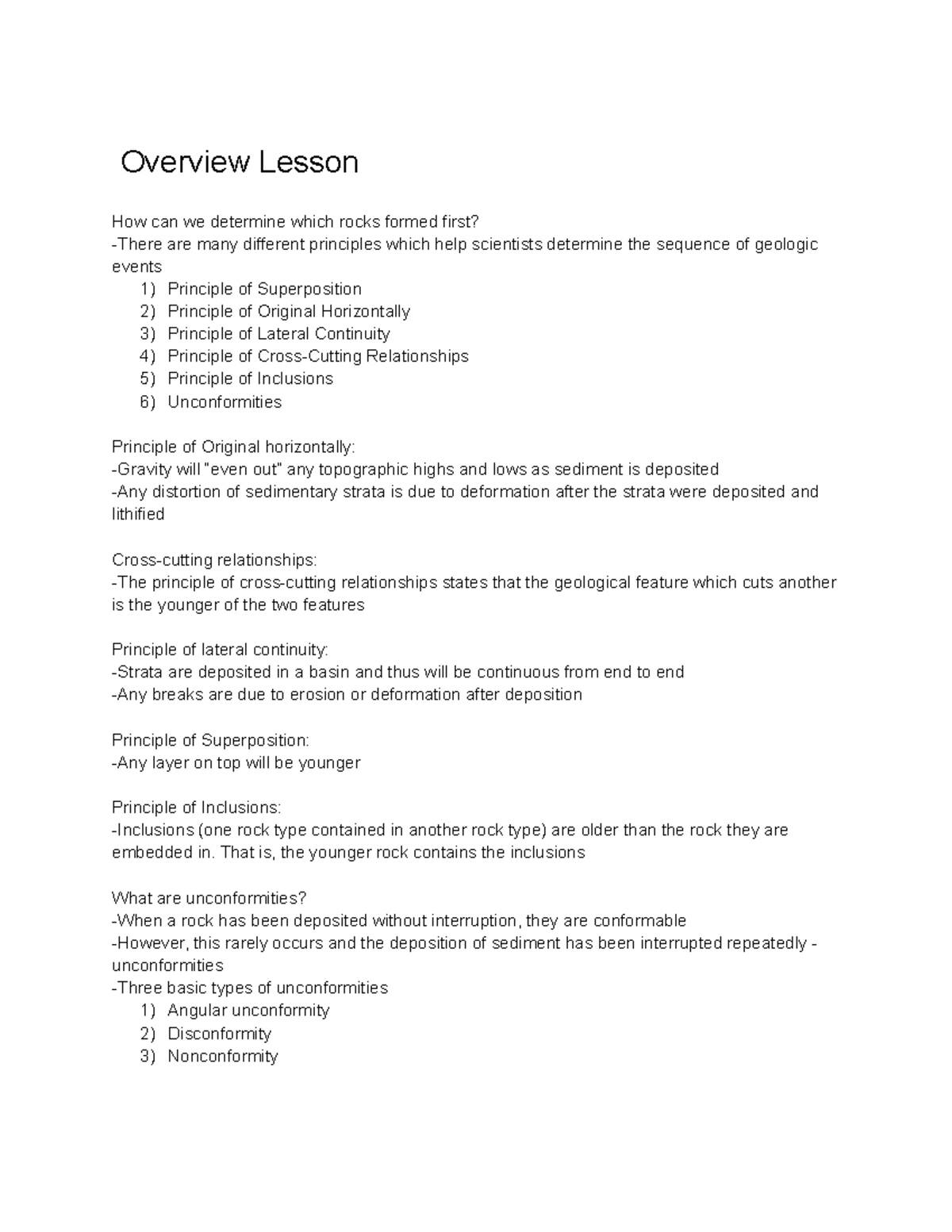 Module 7 Notes (Ch 8) - Overview Lesson How can we determine which ...