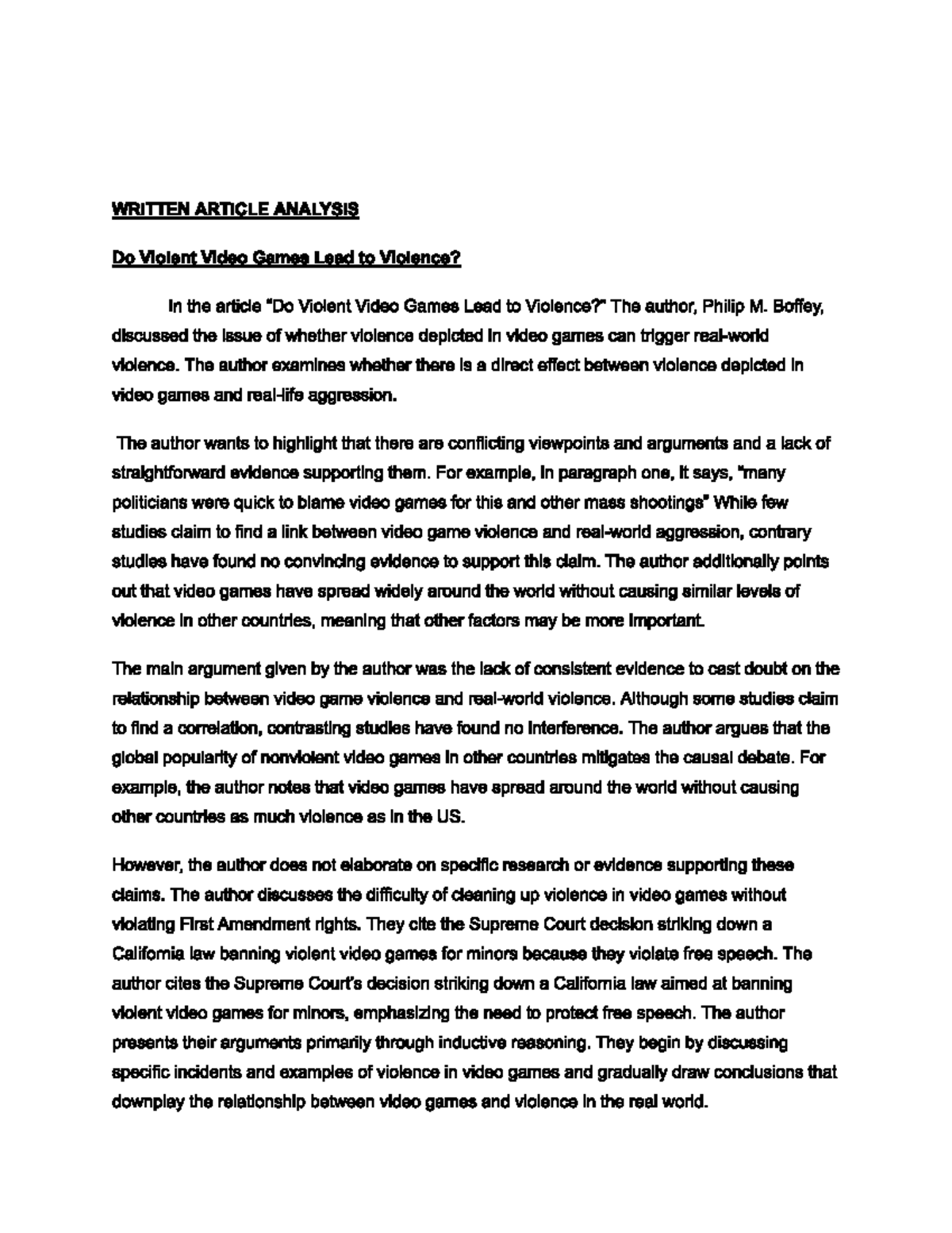 ELC 501 Article Analysis - English For Critical Academic Reading - Studocu