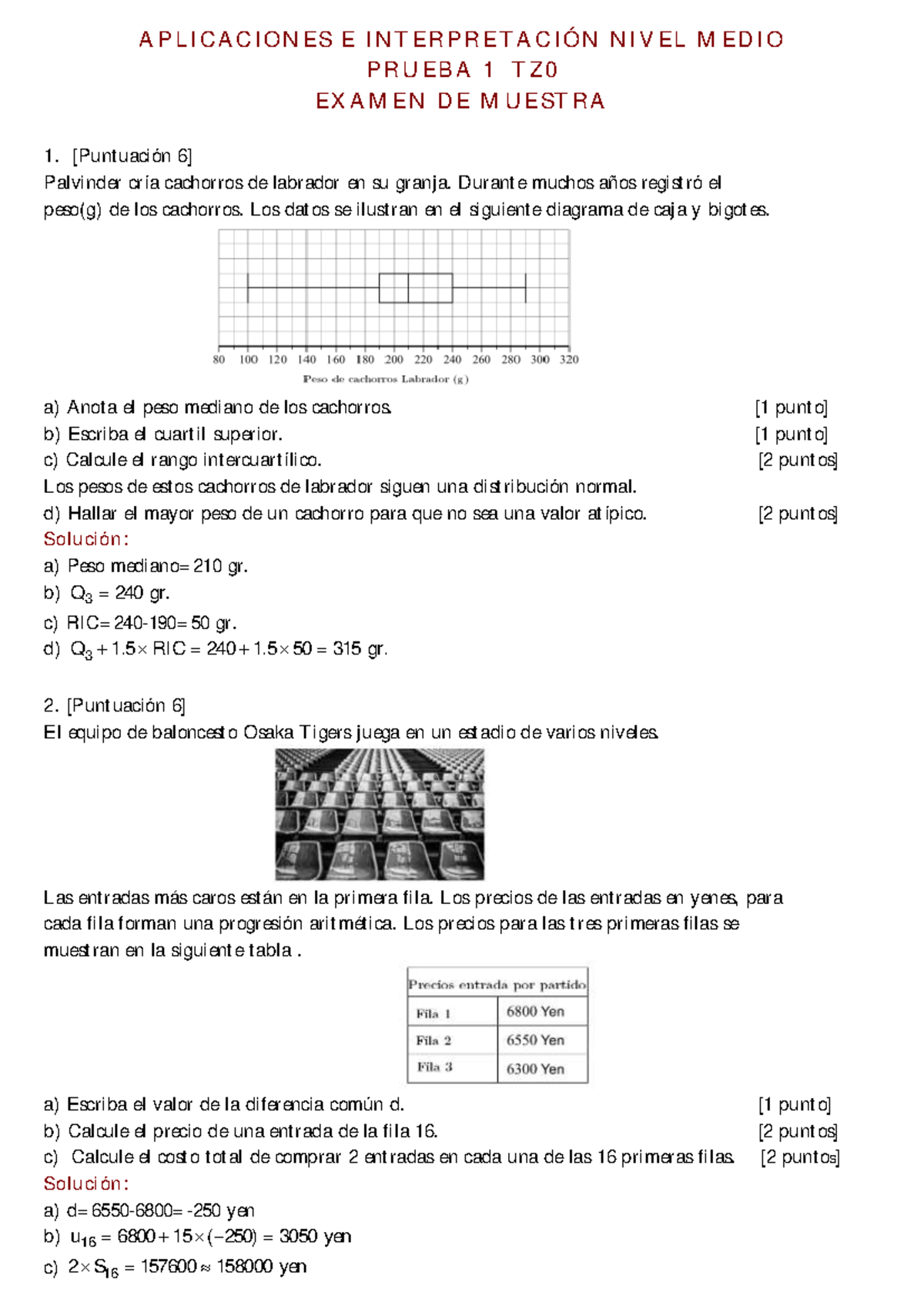 Examen de muestra de MAI NM Prueba 1 TZ0 - APLICACIONES E ...