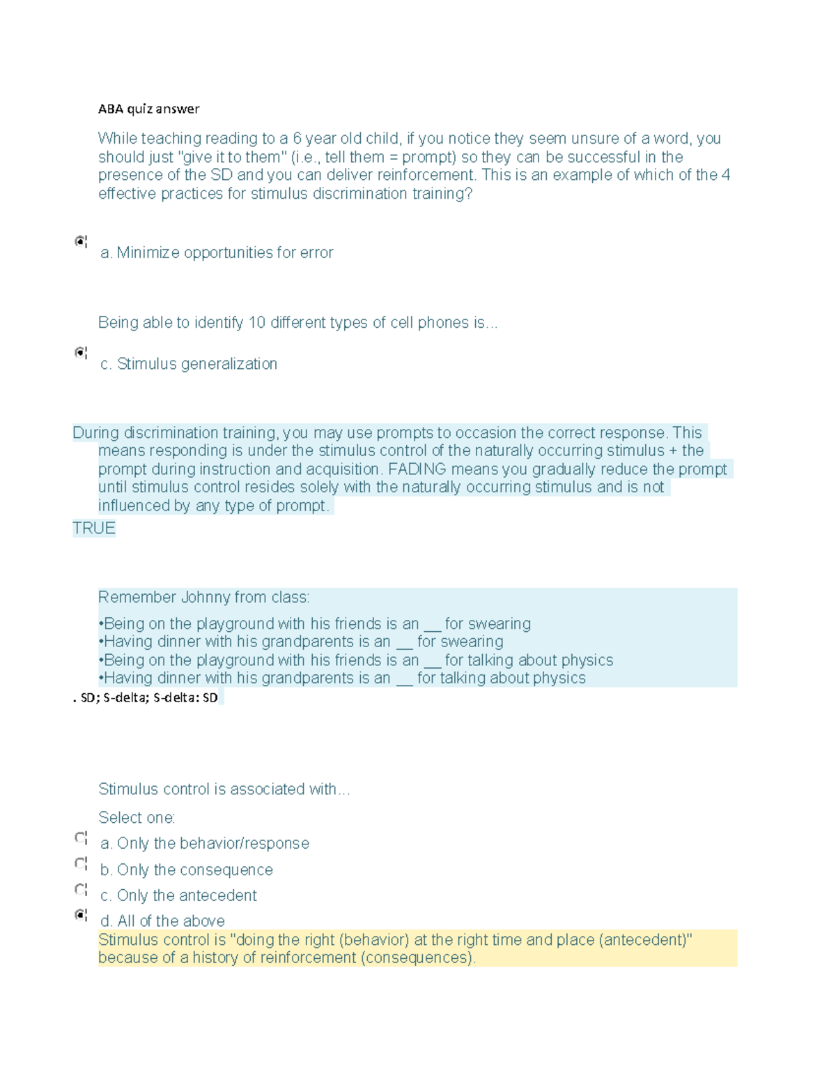 Quiz 11 September Autumn 2020, questions and answers - ABA quiz answer ...