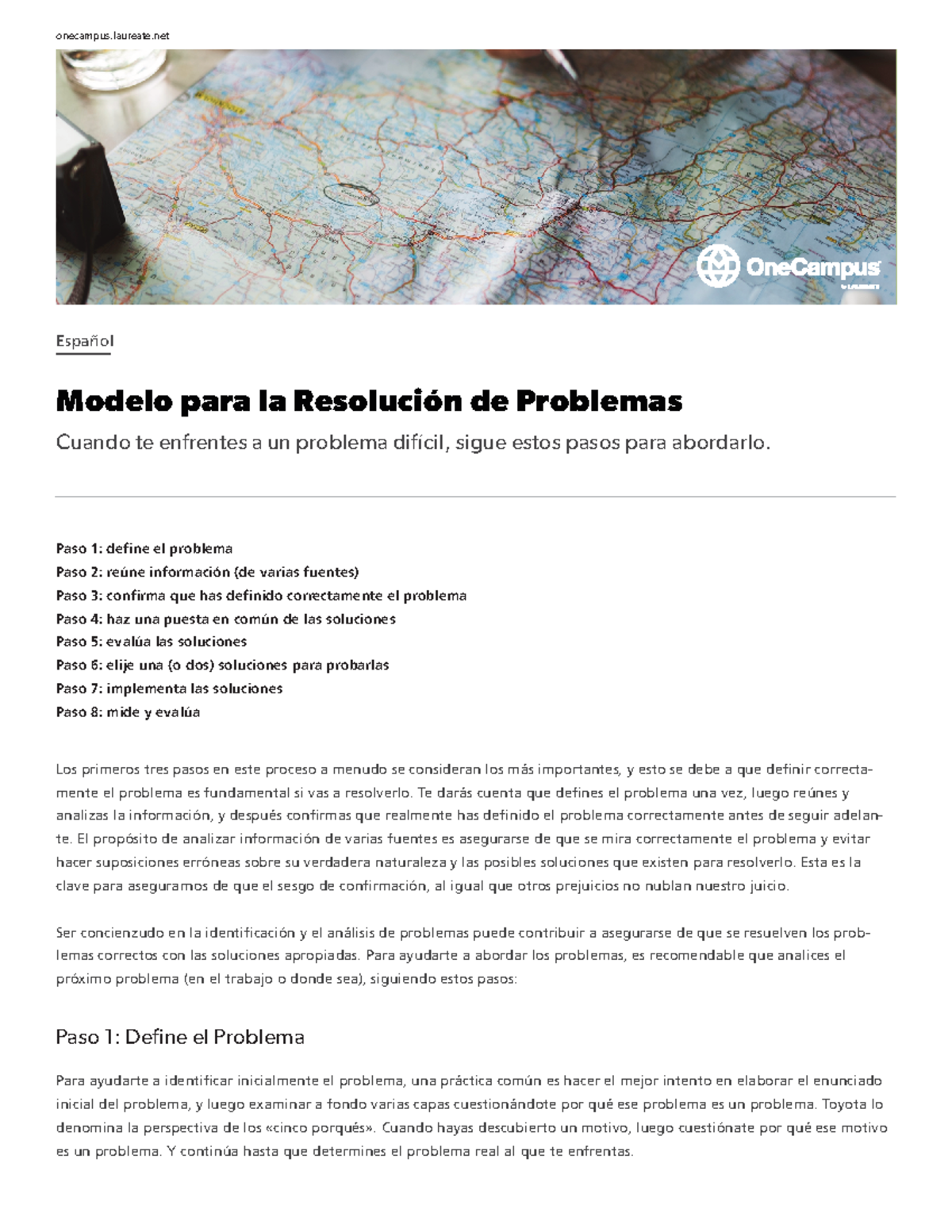 4-Problem Solving Worksheet Spanish - Los primeros tres pasos en este ...