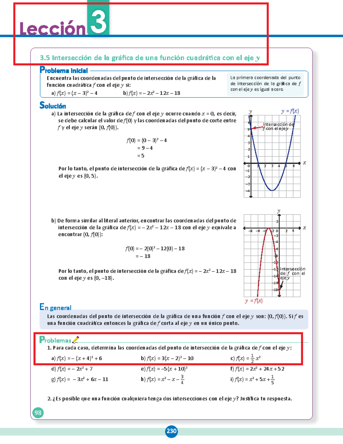 1° AÑO Semana 3 FASE 3 - CXCXCXCX - 230 3 98 3 Intersección de la ...