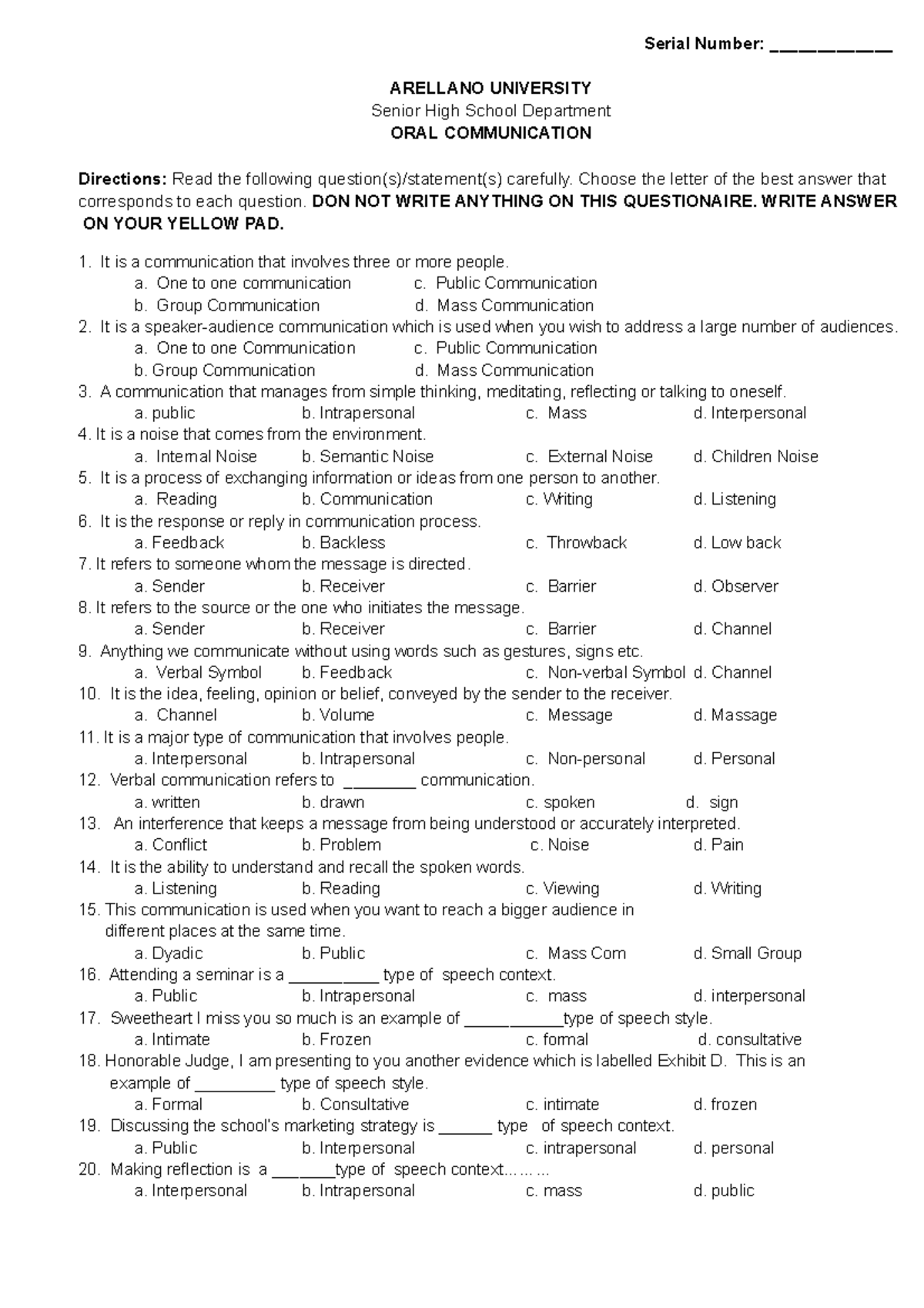 Oral-Communication - This is the lesson about oral communication ...