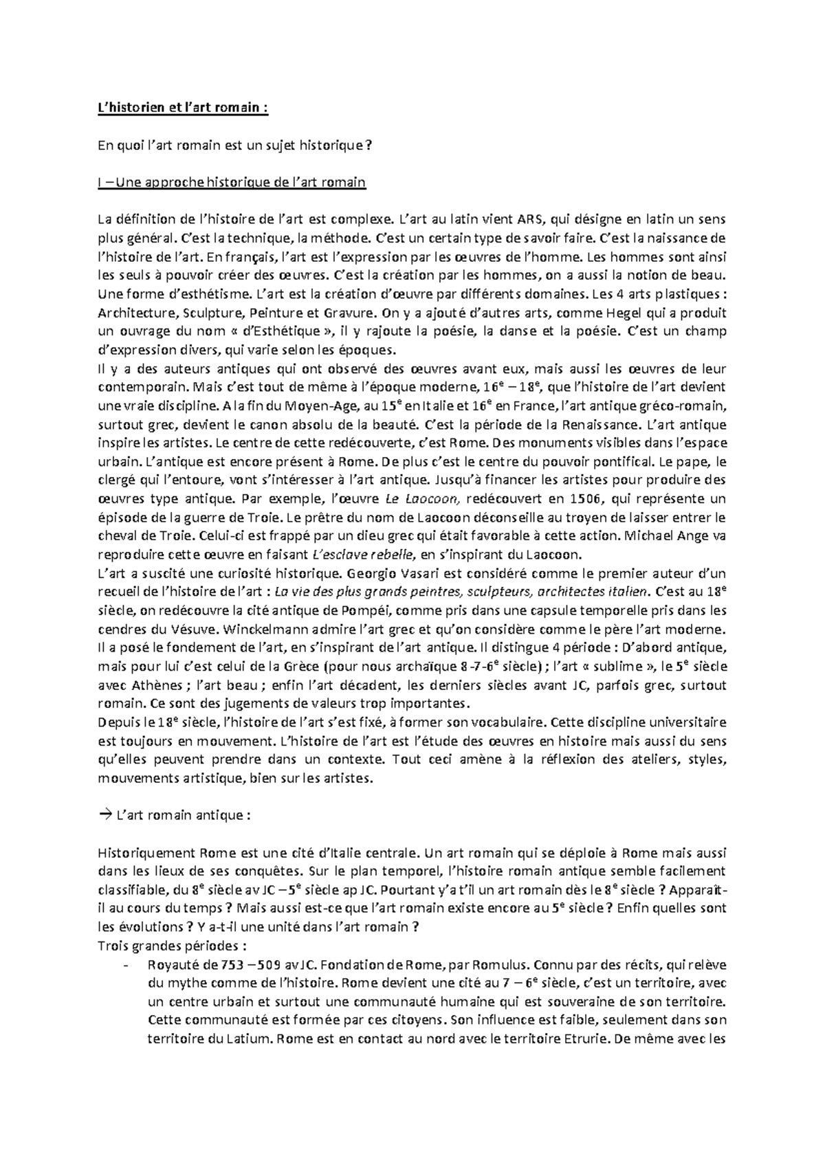 Histoire de l'art romain - Warning: TT: undefined function: 32 Warning: TT: undefined function ...