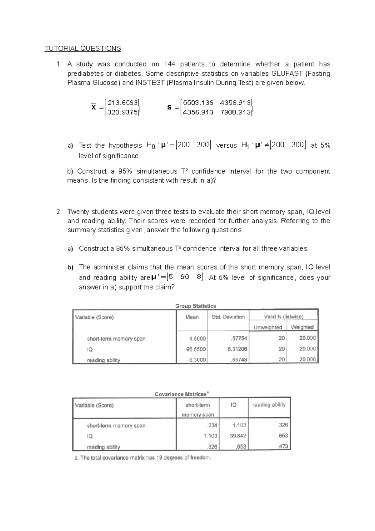 Tutorial 12 Exercise 3 week 1 2 3 4 submission 2020 - TUTORIAL ...