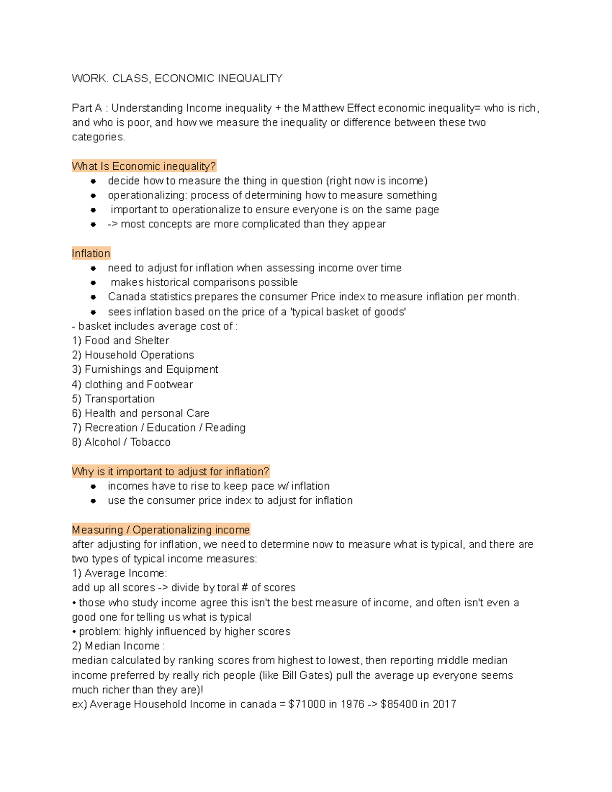 The Sociology of Economic Inequalities - WORK. CLASS, ECONOMIC ...