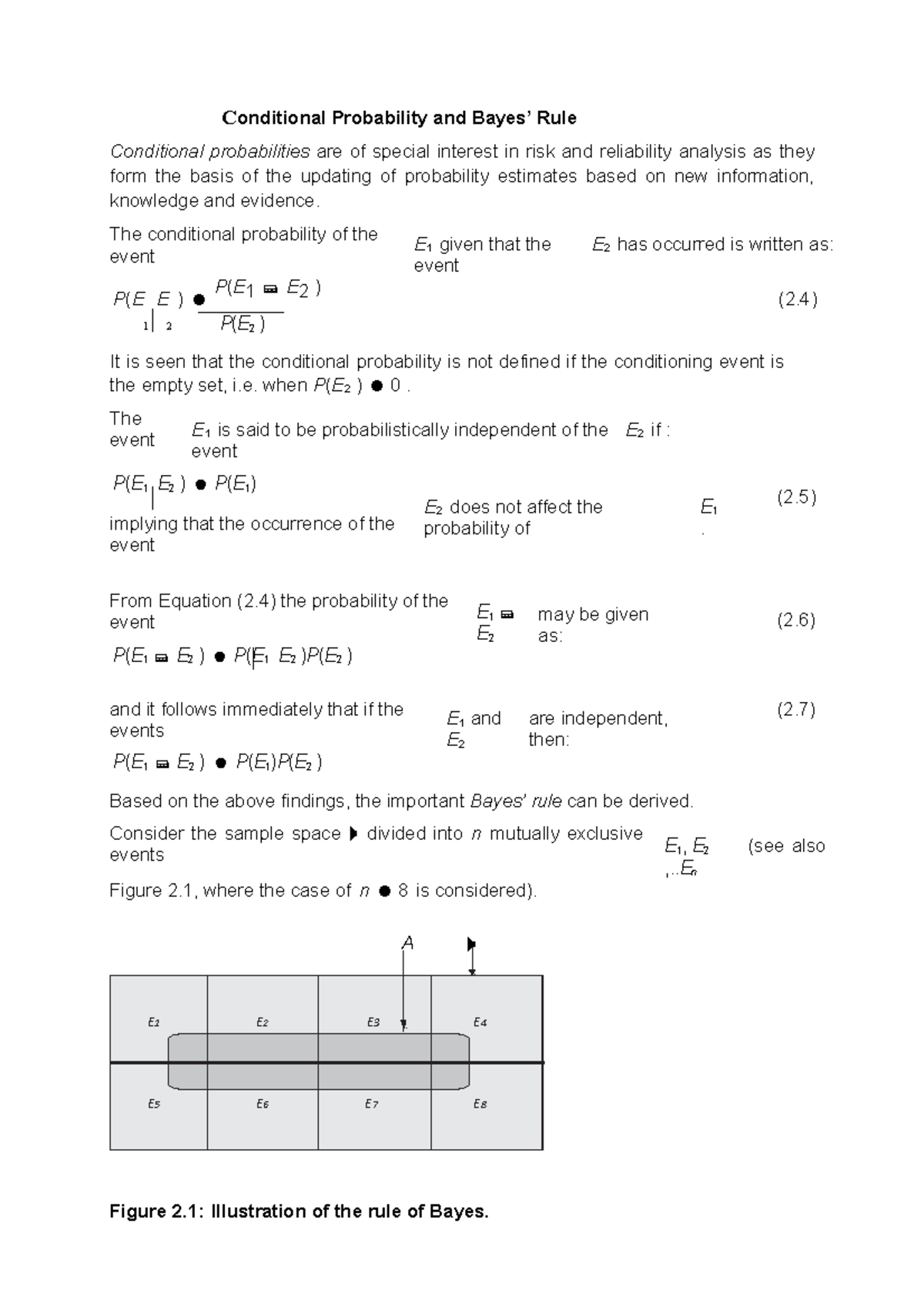 Conditional Probability and Bayes - The conditional probability of the ...