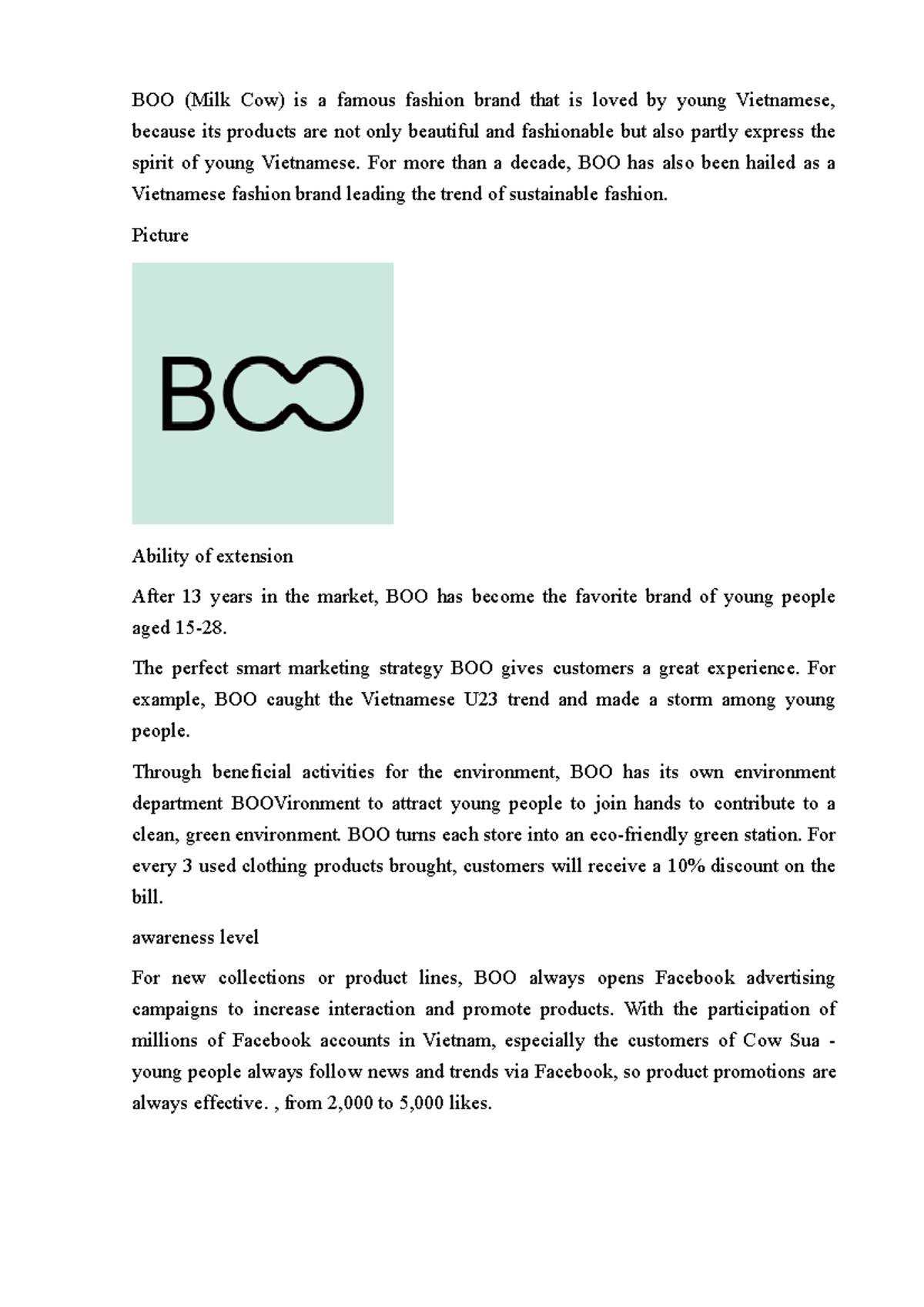 CQ2 phân tích thương hiệu - BOO (Milk Cow) is a famous fashion brand ...