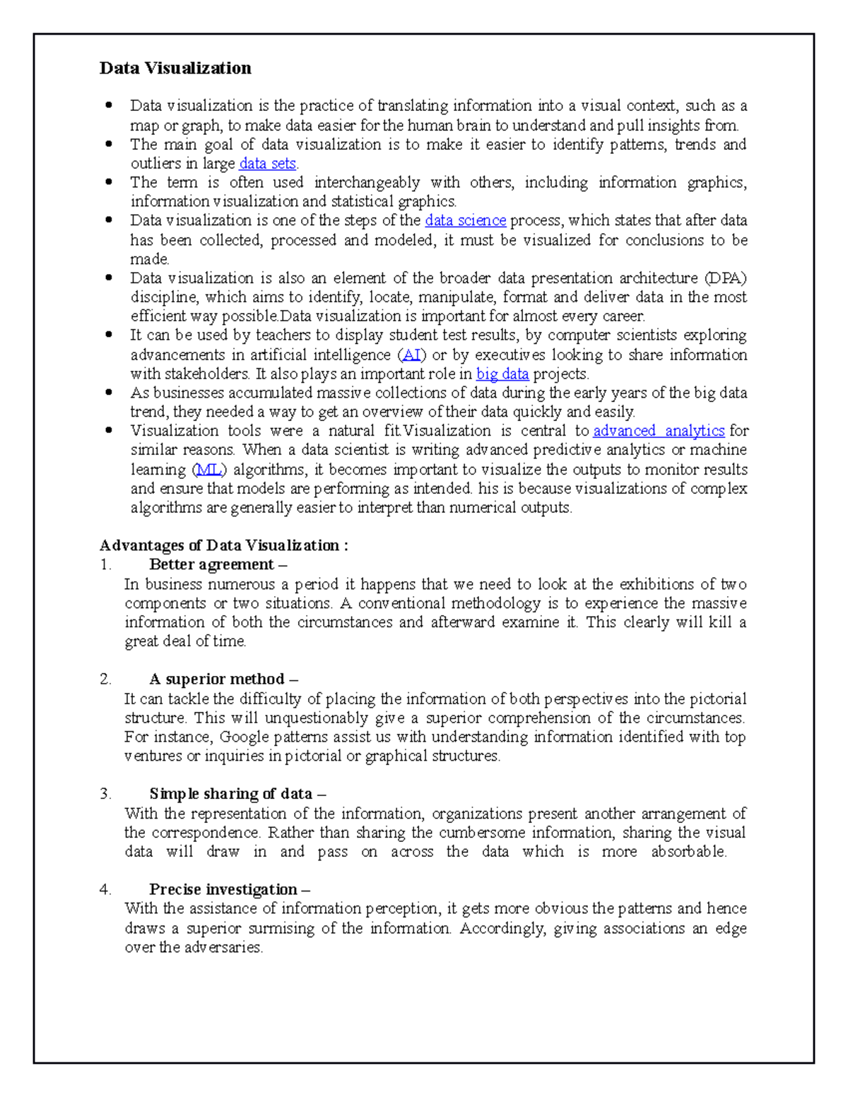 3. Basic of Data Visualization - Data Visualization Data visualization ...