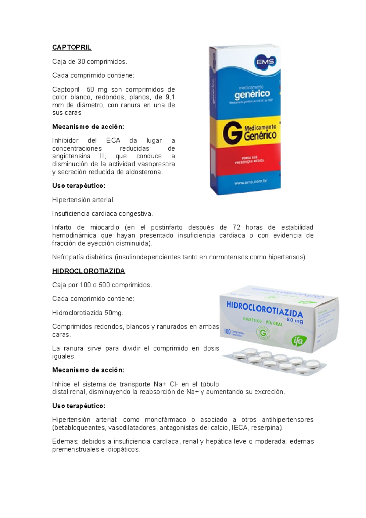 Farmacologia medicamentos apuntes - CAPTOPRIL Caja de 30 comprimidos ...