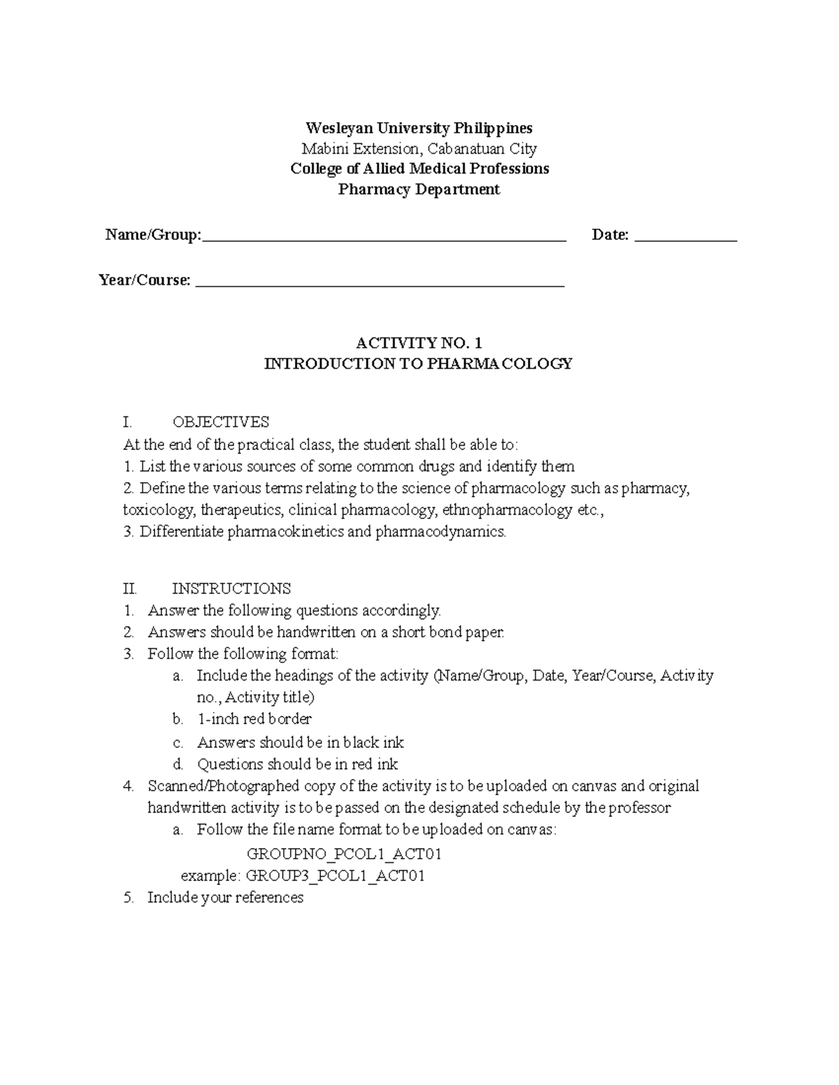 ACT-1-PCOL1 - essay - Wesleyan University Philippines Mabini Extension ...
