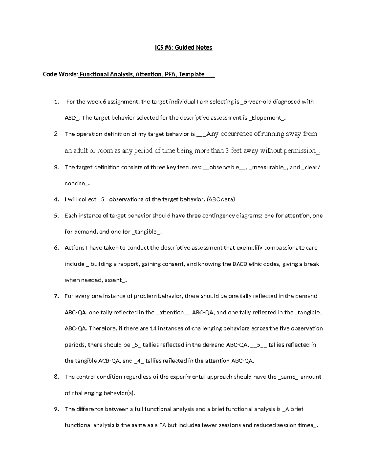 ICS #6 Guided Notes - ICS #6: Guided Notes Code Words: Functional ...