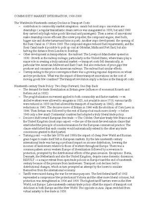 History of Globalization - UniPr - Studocu