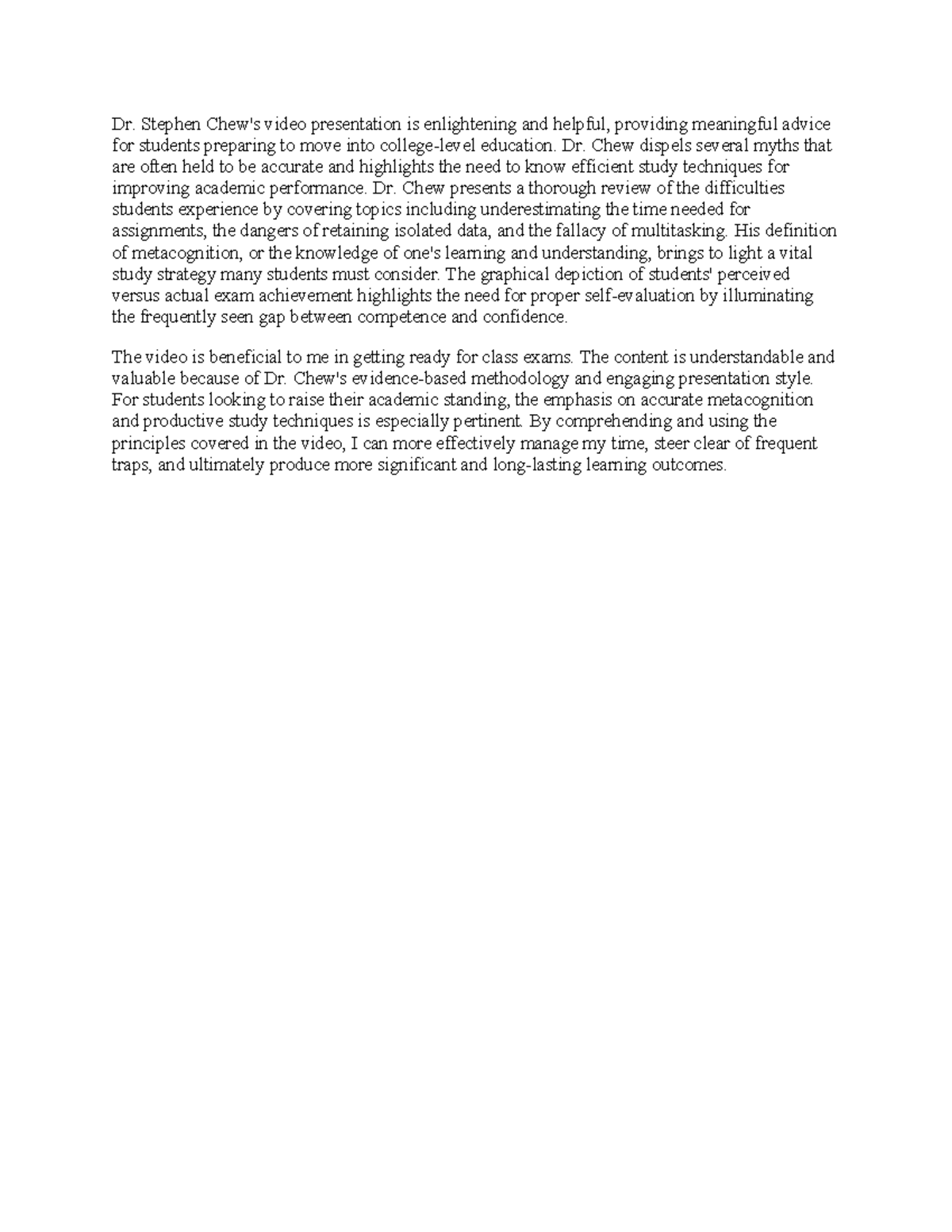 Untitled document.edited (74) - Dr. Stephen Chew's video presentation ...