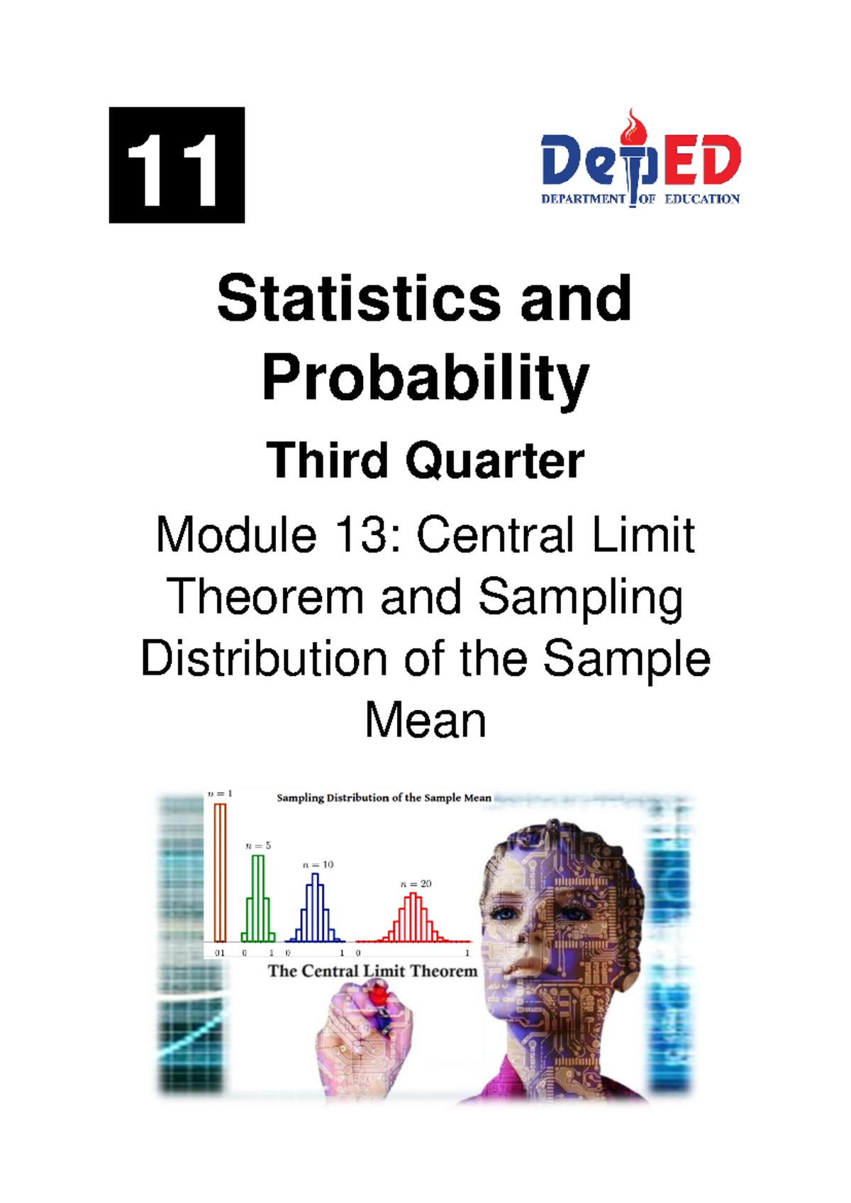 Stat Prob Q3 Module 13 - Statistics and Probability Third Quarter Module 1 3 : Central Limit ...
