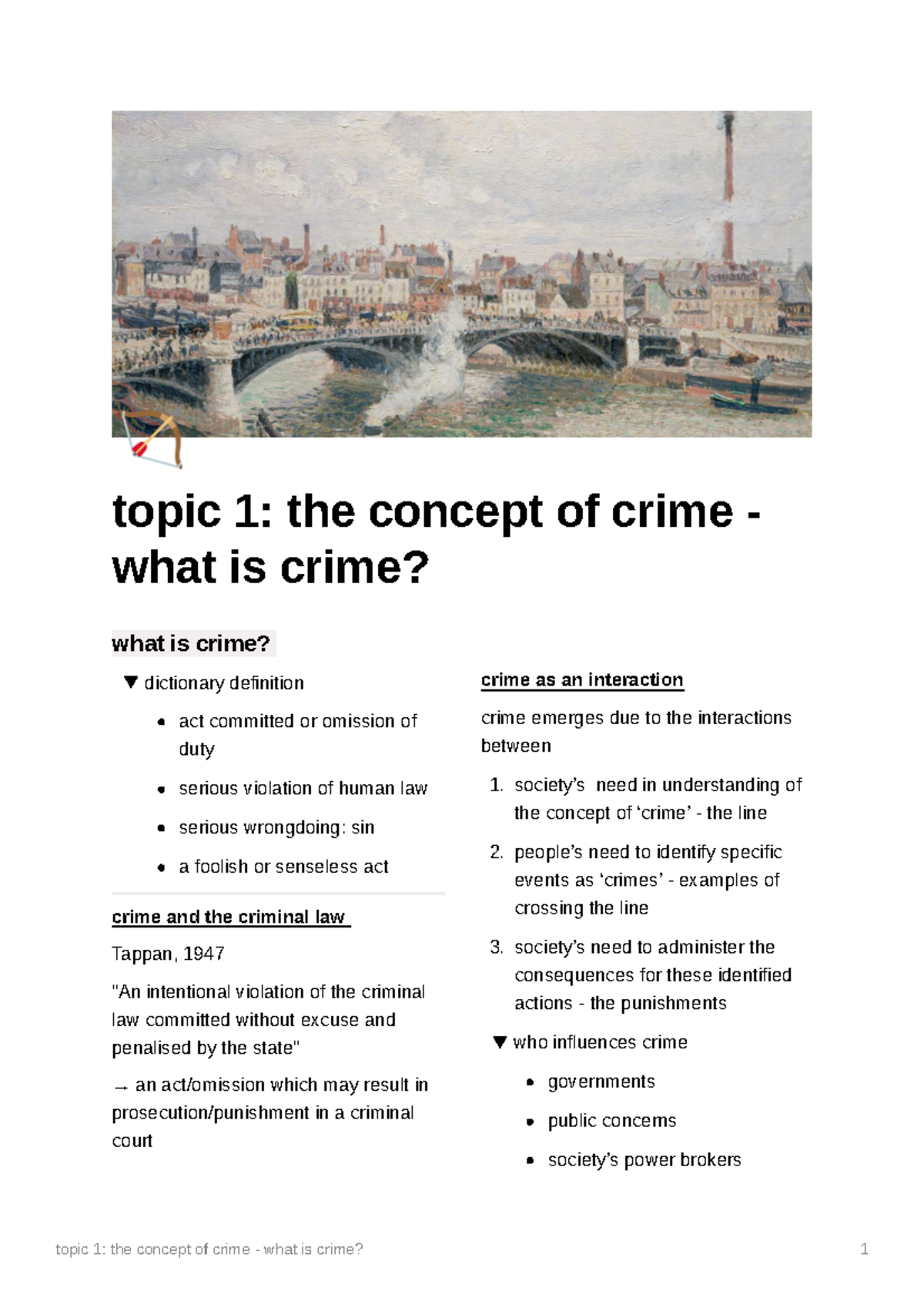 Topic 1 the concept of crime - what is crime 2 - topic 1: the concept ...