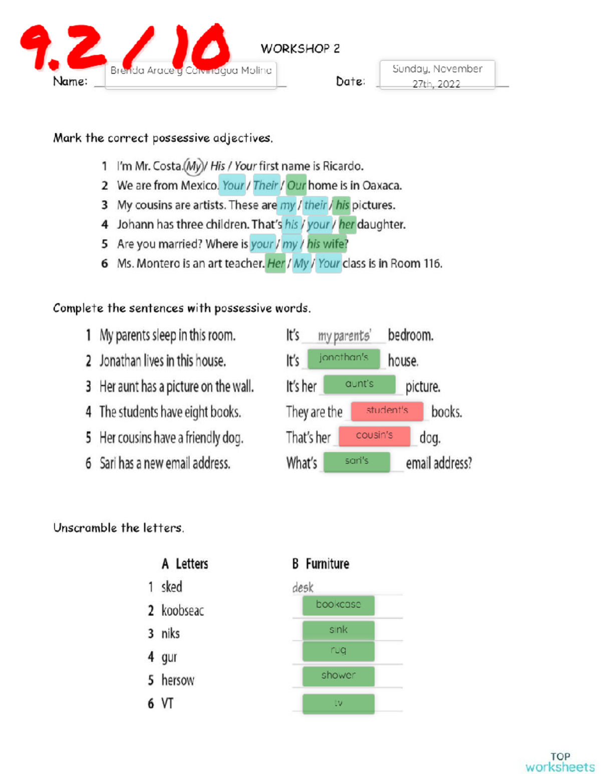 UNIT 3 - Workshop 2 TASK - Matematicas - Matemática - Studocu