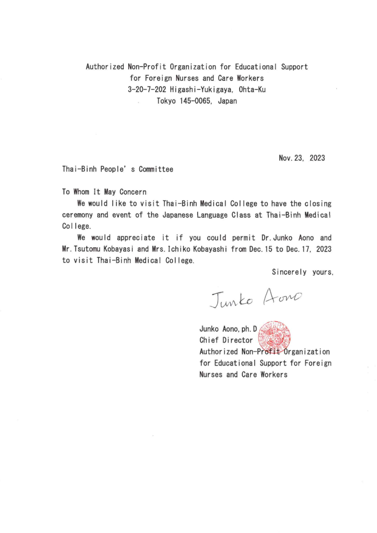 Thu sang tham NPO 12 - abc - Authorized Organization for Educational ...