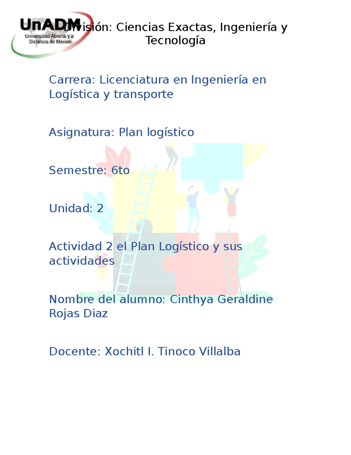 LPLG U3 A2 CIRD - Muy interesante - Tecnología Carrera: Licenciatura en ...