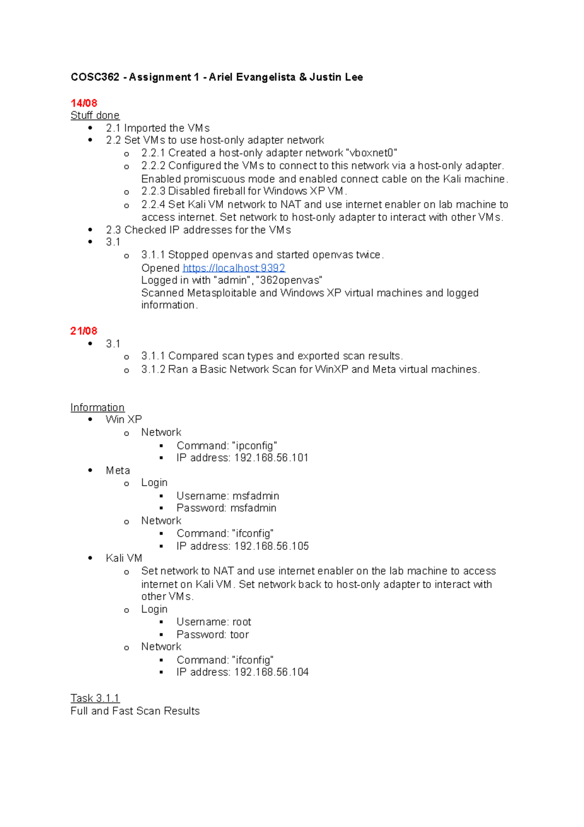COSC362 ass - Assignment from 2018 - COSC362 - Assignment 1 - Ariel Evangelista & Justin Lee ...