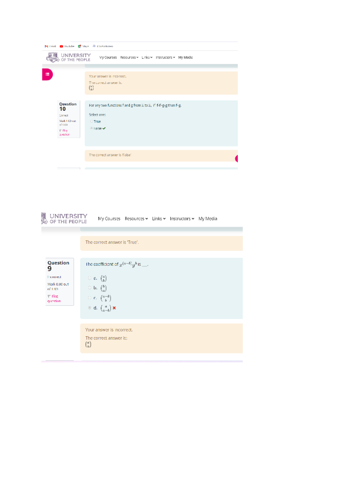 MATH 1302 QUIZ 3 - MATH 1302 QUIZ 3 - M Gmail YouTube Maps iDoctorAccess UNIVERSITY My Courses ...